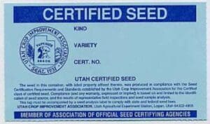 What is Seed Certification? - Great Basin Seeds