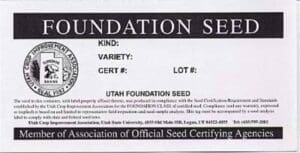 What is Seed Certification? - Great Basin Seeds