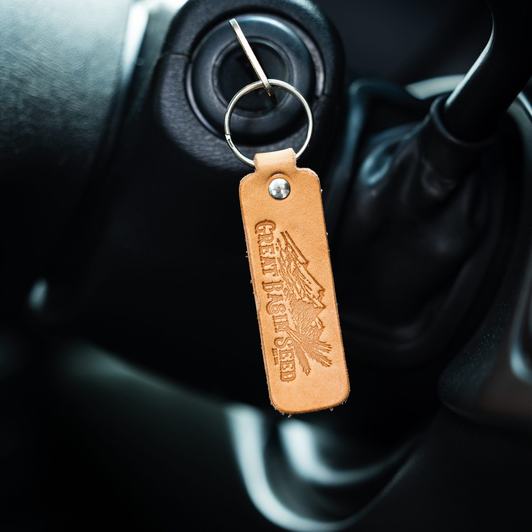 Great Basin Seed Leather Keychain - Great Basin Seed