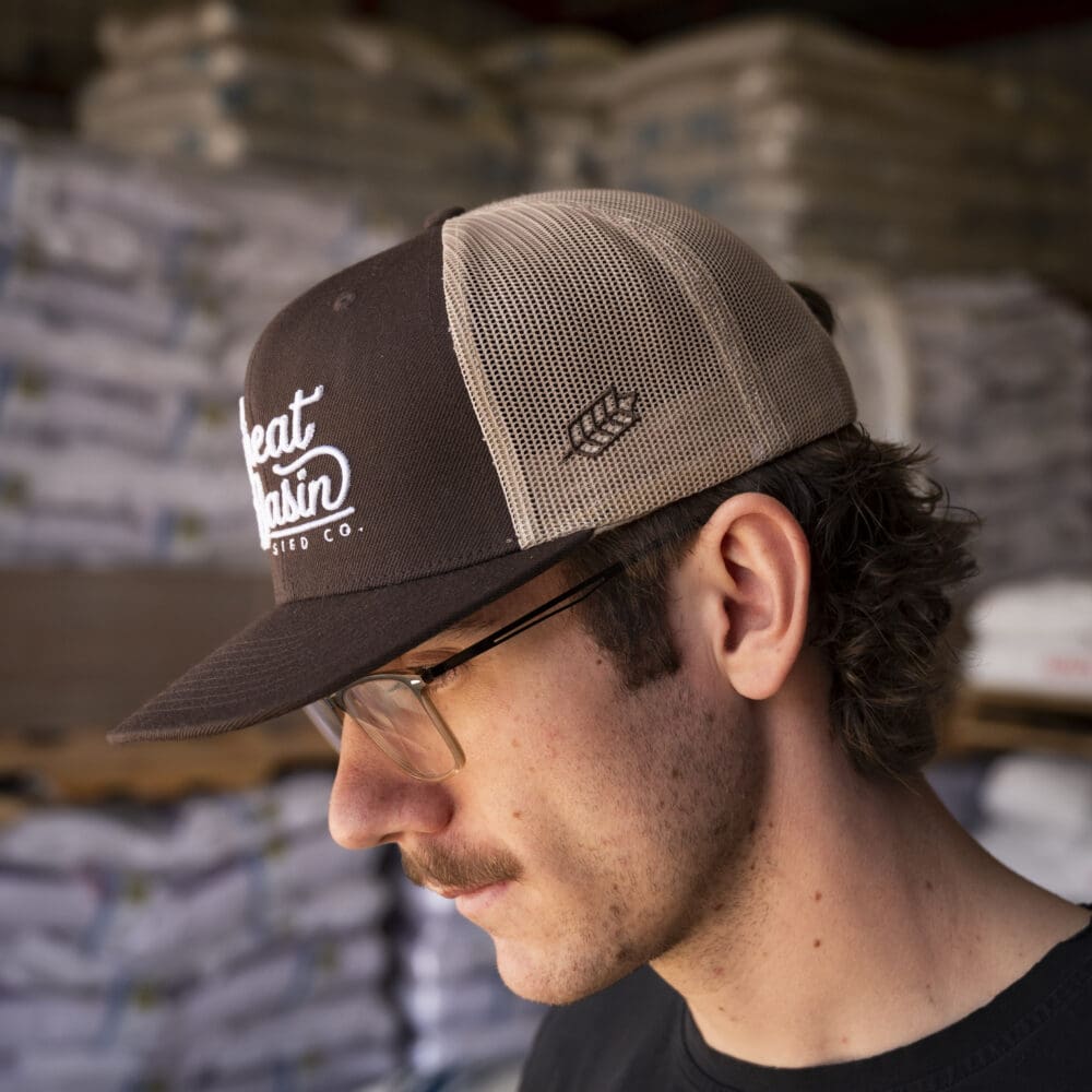Great Basin Seed Flat Bill Script Hat - Great Basin Seed
